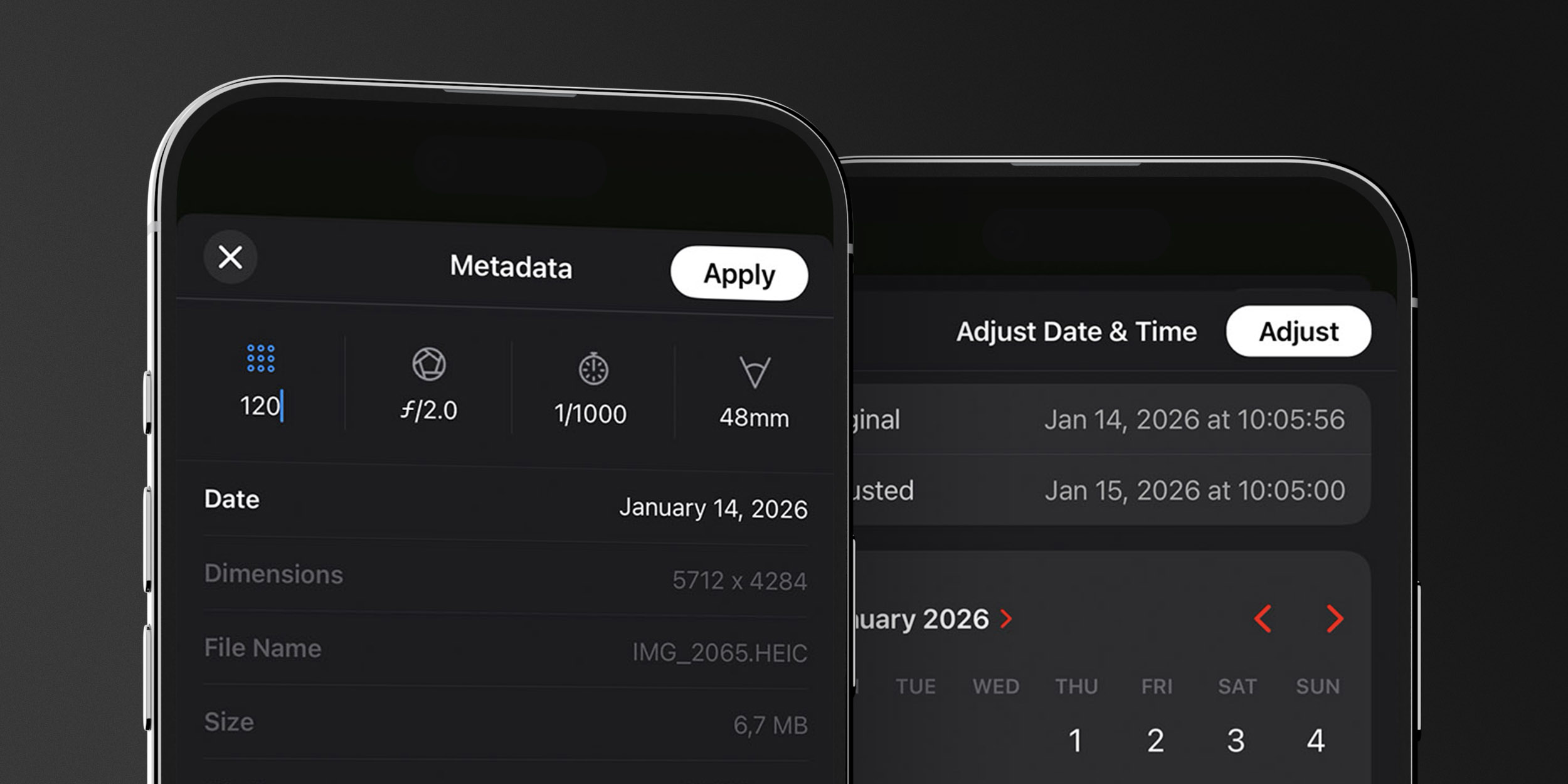 Metadata Editing — Darkroom